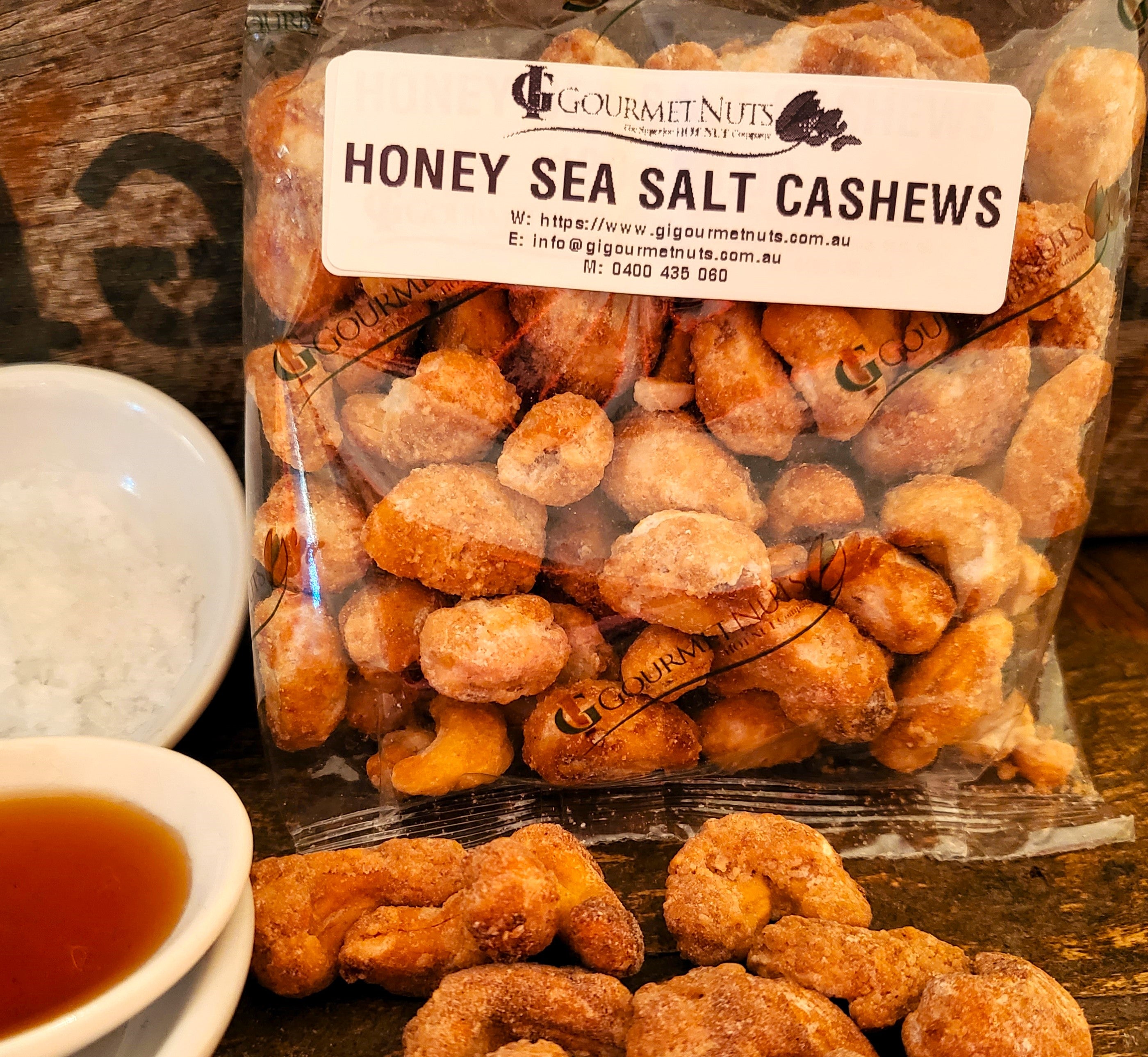 Honey Sea Salt Cashews – GI Gourmet Nuts