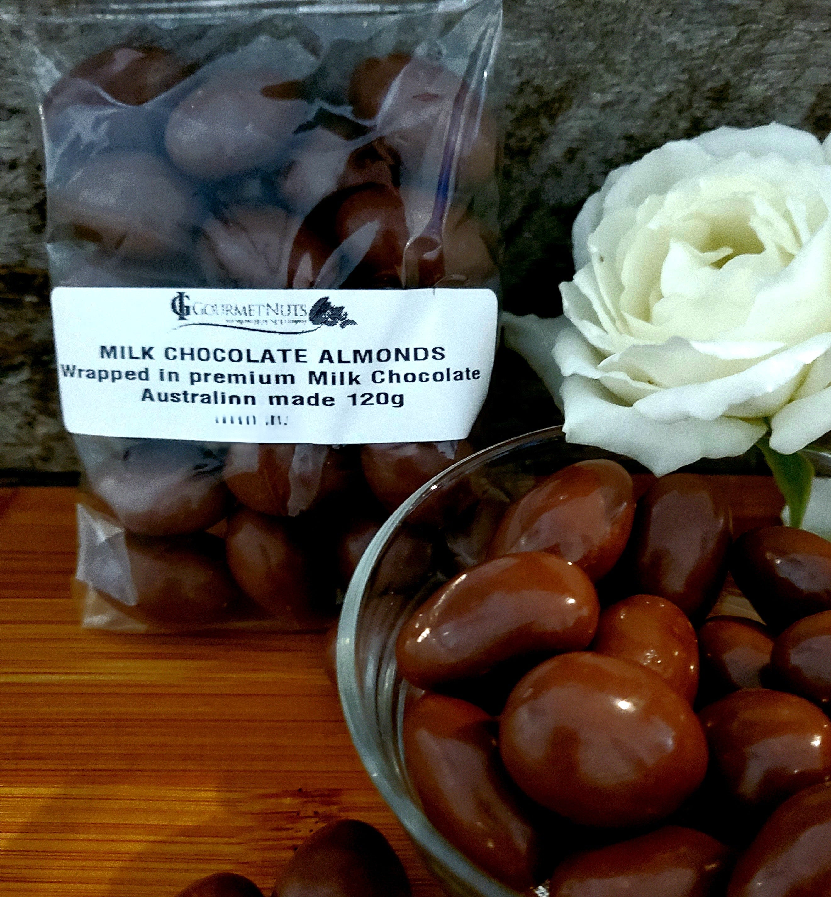 Milk Chocolate Almonds – GI Gourmet Nuts